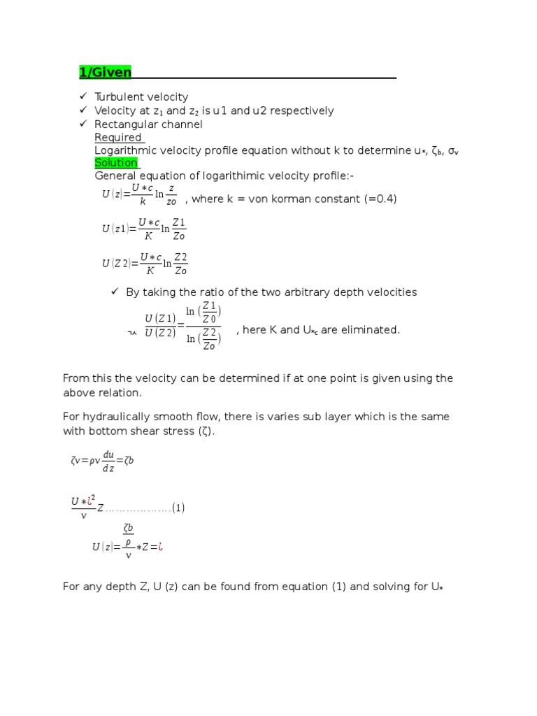 Assignment One Solved | PDF | Shear Stress | Viscosity