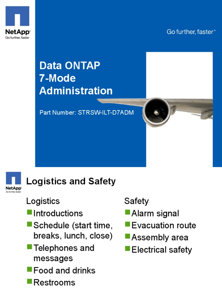 Data Ontap 7-Mode Administration: Part Number: STRSW-ILT-D7ADM | PDF | Virtualization | Computer ...