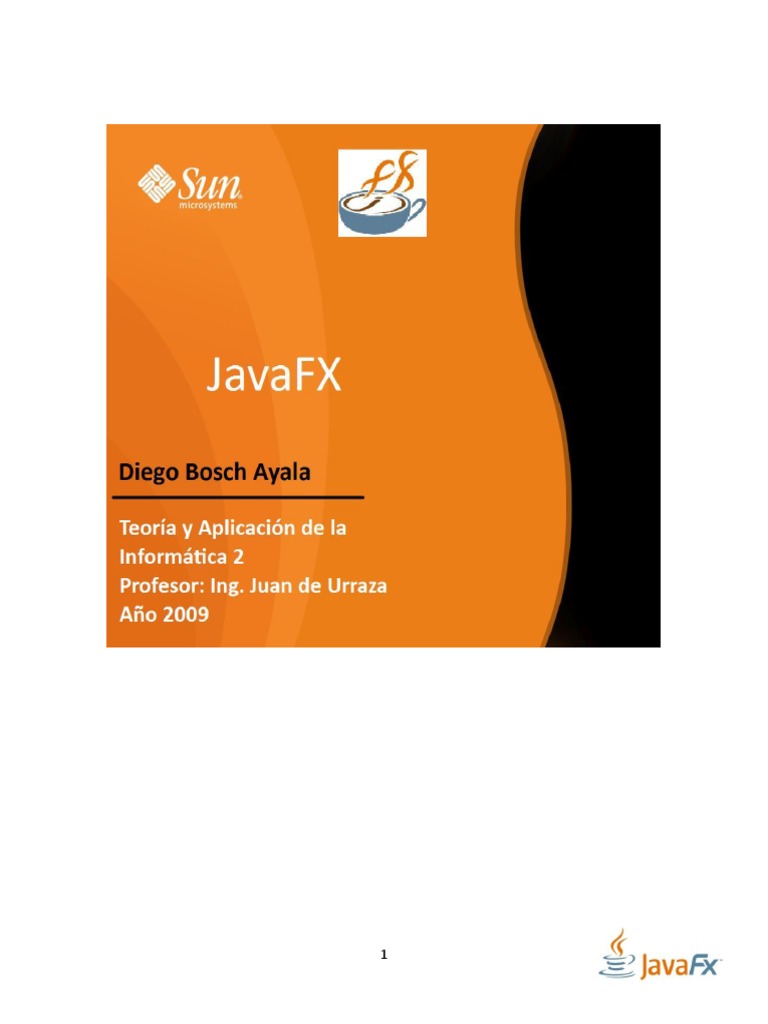 Java FX | PDF | Aplicación de Internet enriquecida | Java (lenguaje de ...