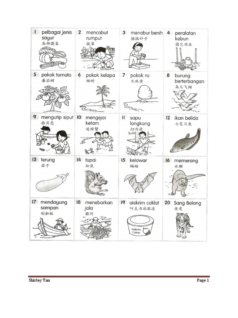 Kosa Kata Tahun 3 PDF | PDF