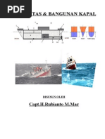 Ukuran Utama Kapal Dan Stabilitas | PDF