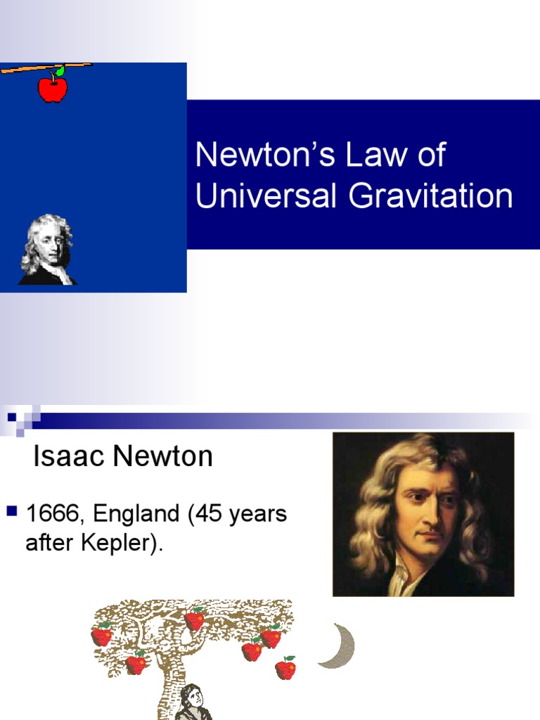 Newton's Universal Gravitation Law | PDF | Gravity | Orbit