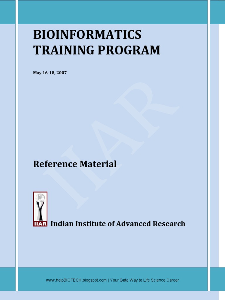 Bioinfo Training Material | Download Free PDF | Sequence Alignment | Blast