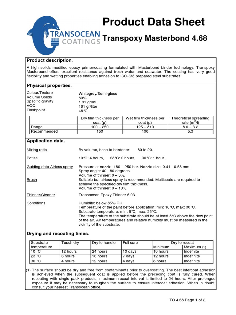 Paint spec | Paint | Industrial Processes | Free 30-day Trial | Scribd