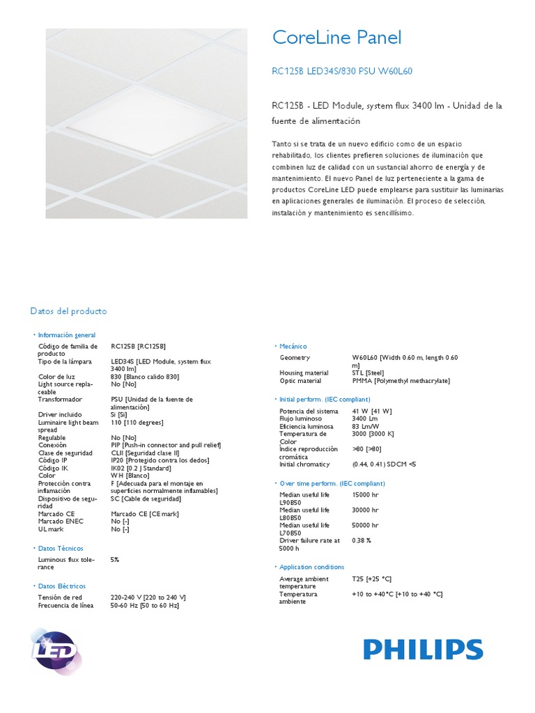 Coreline PANEL 40W | PDF | Informática