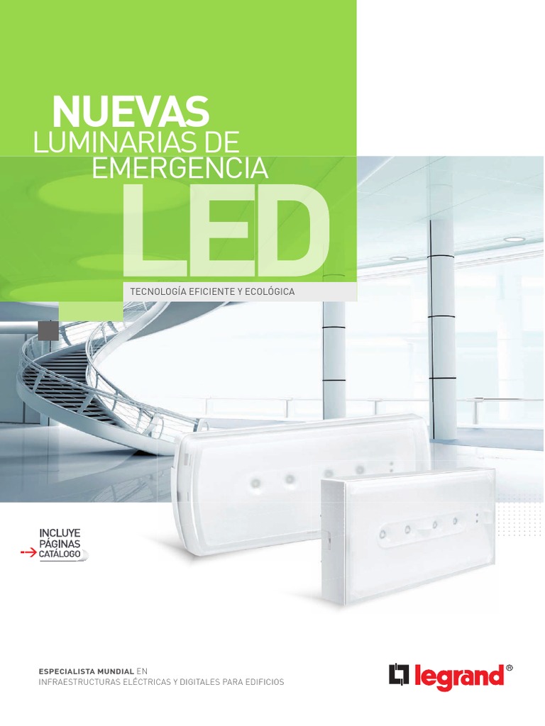 Catalogo Luminarias LED Legrand | PDF | Diodo emisor de luz | Batería (electricidad)