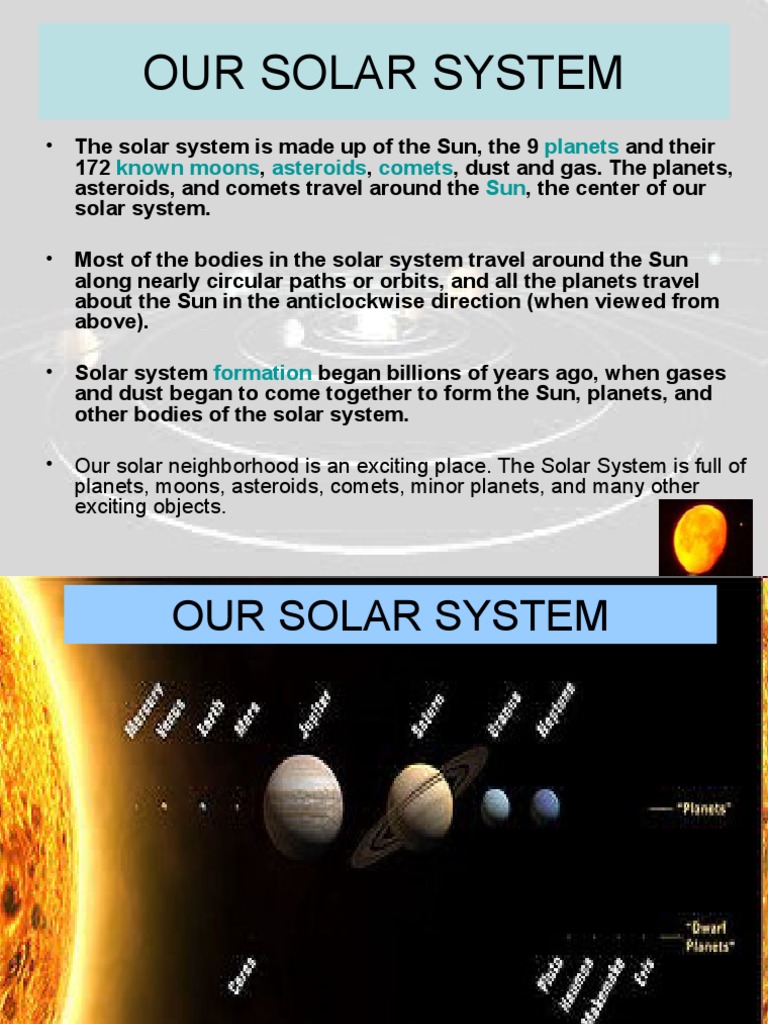 Our Solar System | PDF | Meteoroid | Asteroid