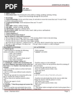 English Semi-Detailed Lesson Plan (Adjectives As Describing Words ...