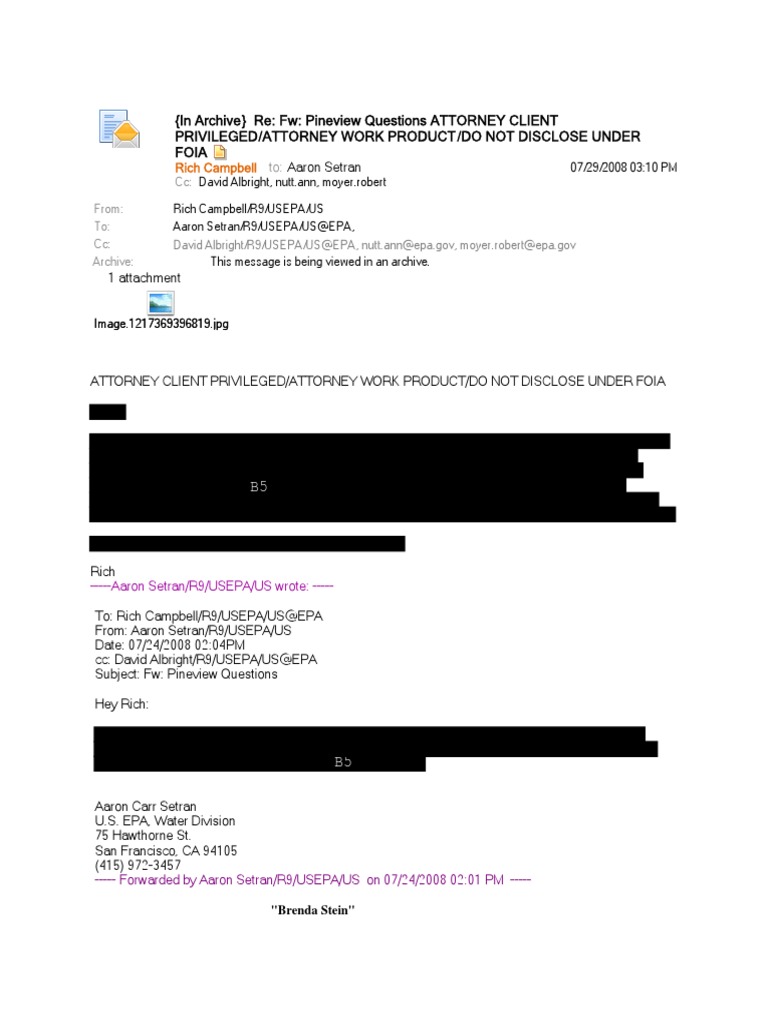 Pineview Project EPA Inquiry Responses | PDF | Computers