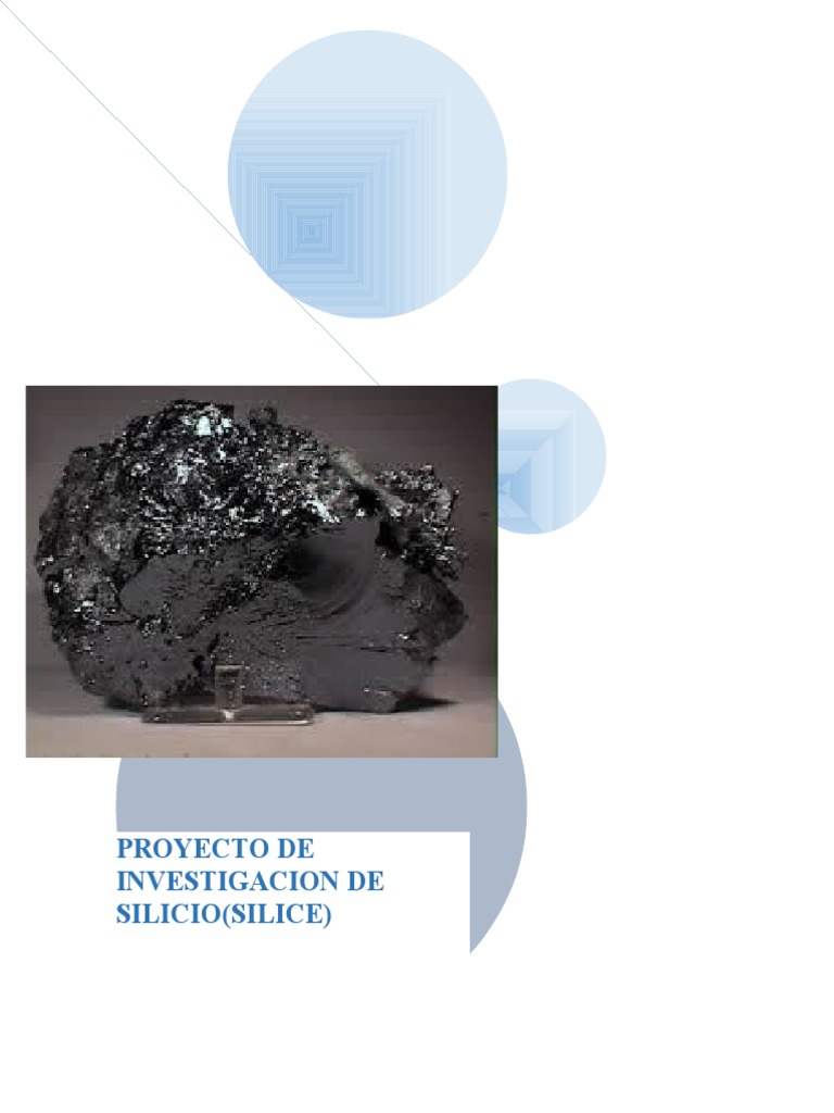 Proyecto de Investigación del Silicio | PDF | Silicio | Aluminio