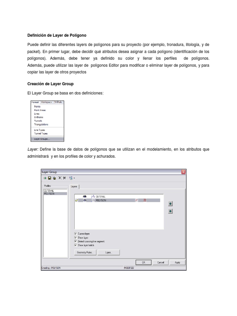 Modelamiento Geologico Gemcom | PDF | Software | Informática