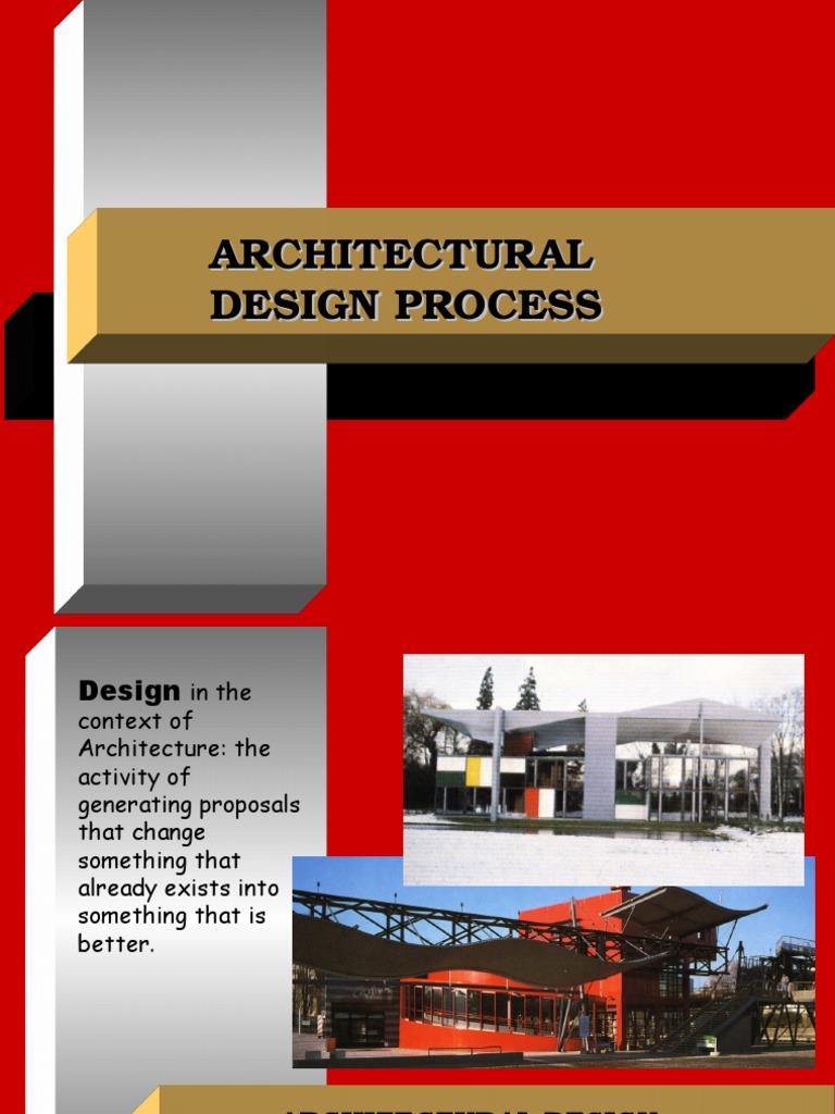Architectural Design Process | PDF | Design | Goal