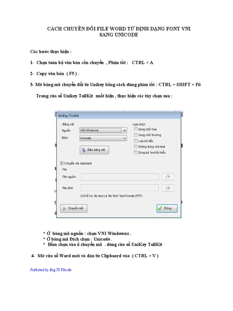 CÁCH CHUYỂN ĐỔI FILE WORD TỪ ĐỊNH DẠNG FONT VNI PDF | PDF