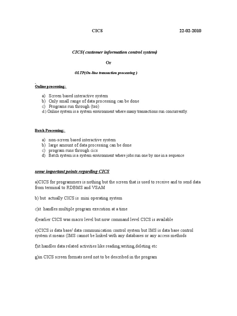 CICS Related Book) | PDF | Databases | Information Technology