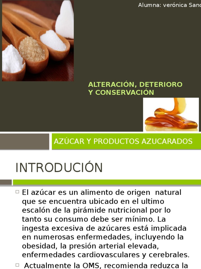 Azúcar y Productos Azucarados: Impacto y Riesgos | PDF | Azúcar | Dieta ...