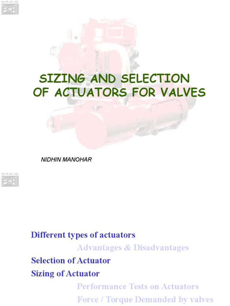 Sizing and Selecting Actuators For Valves | PDF | Valve | Actuator