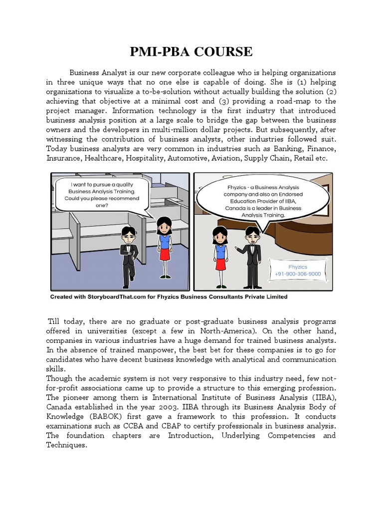 PMI-PBA Certification | PDF | Professional Certification | Business ...