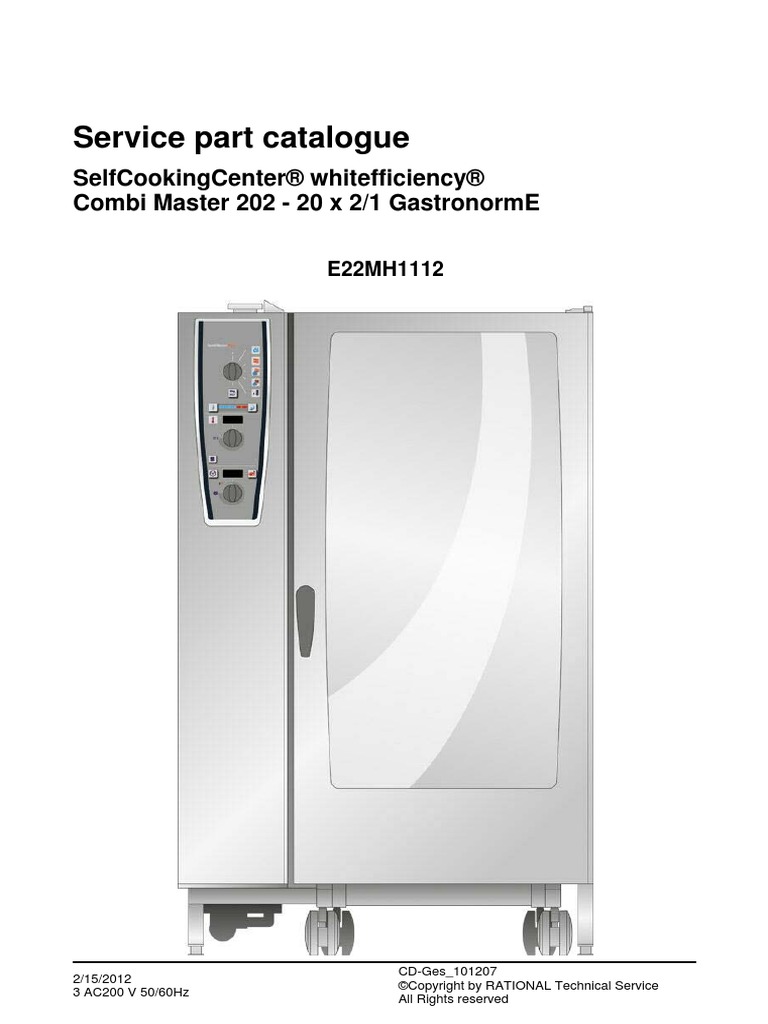 Rational CombiMaster Plus 202E Service Manual | PDF | Pipe (Fluid ...