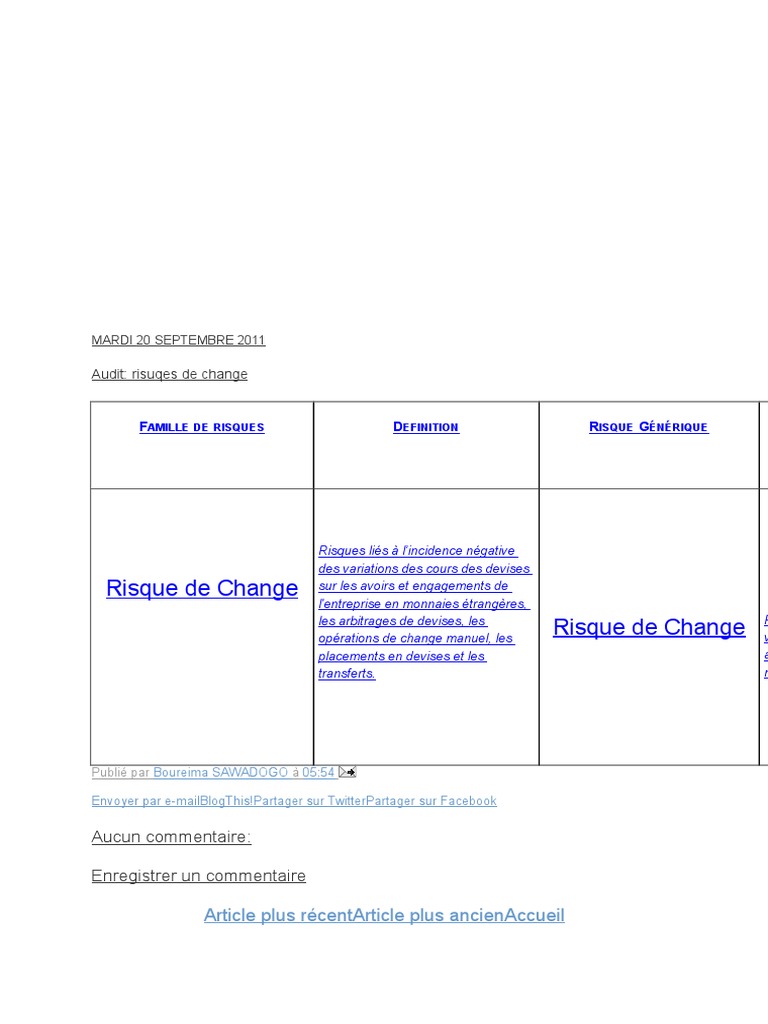 Cartographie Des Risques | PDF | Consultant | Audit