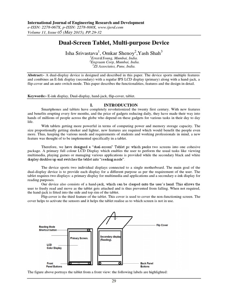 Dual-Screen Tablet, Multi-Purpose Device | Download Free PDF | E Reader ...