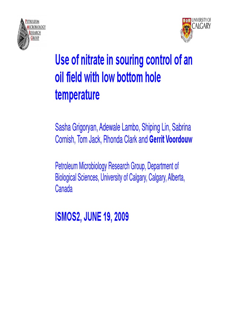 Calcium Nitrate Water Injection | PDF | Nitrate | Petroleum
