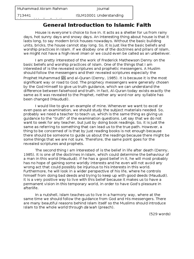 The Basic Beliefs and Worship Practices of Islam | Download Free PDF ...