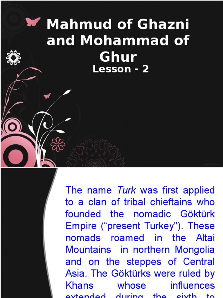 Mahmud of Ghazni and Mohammad of Ghur: Lesson - 2 | PDF | South Asia | Asia