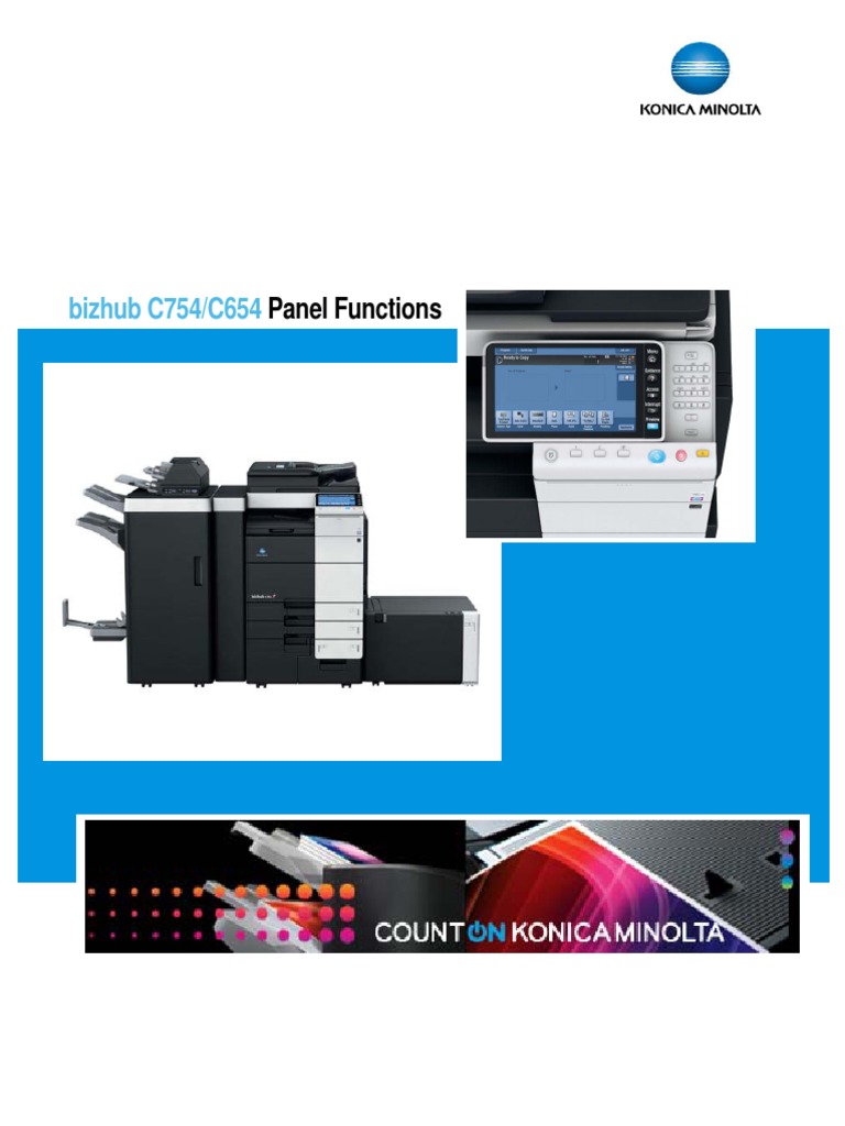 c754 - c654 Panel Functions | PDF | Icon (Computing) | Menu (Computing)
