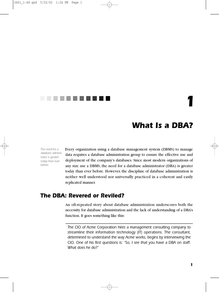 What Is A DBA | PDF | Privacy Policy | Databases