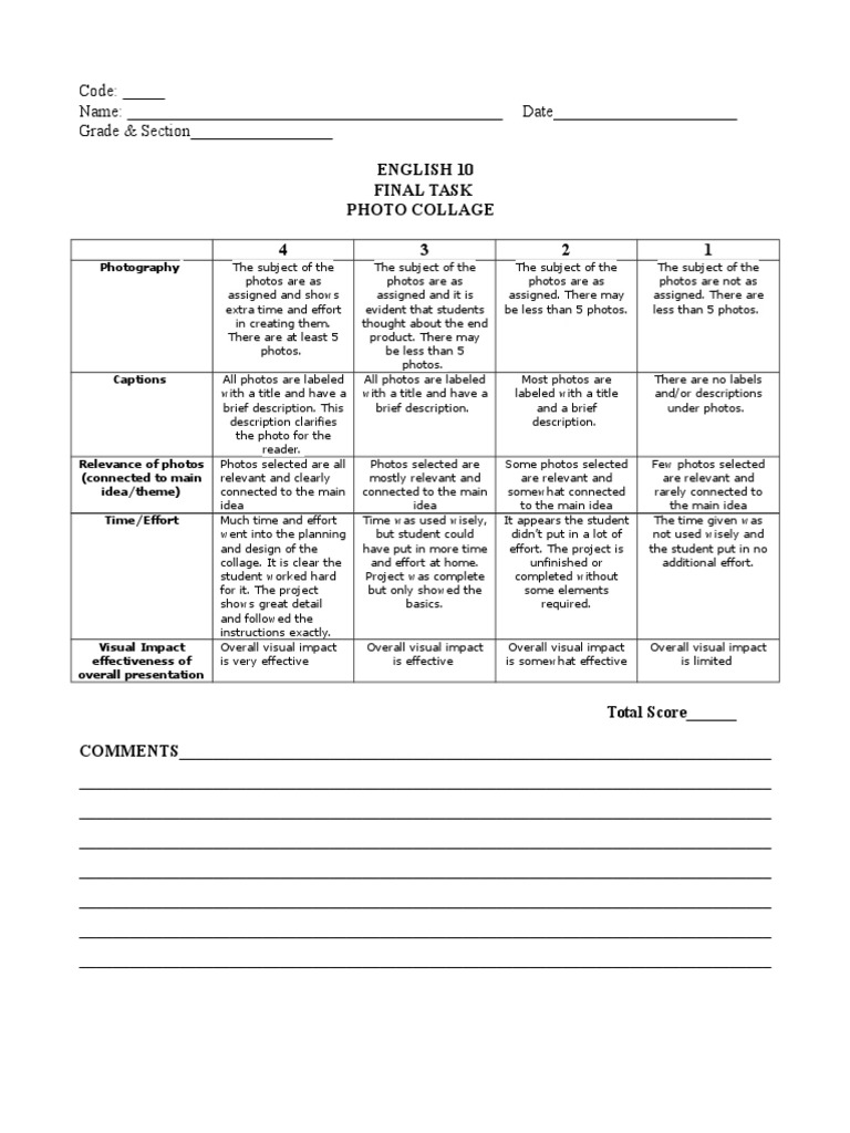 Code: - Name: - Date - Grade & Section | PDF | Career & Growth | Art