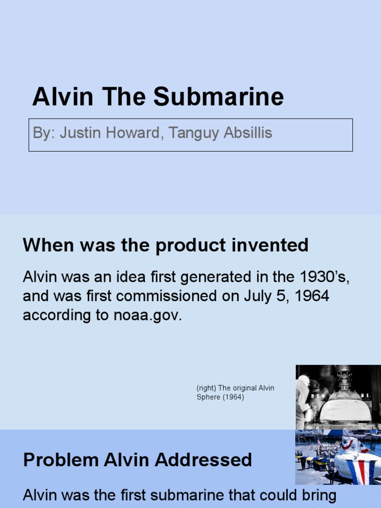 Alvin Submarine | PDF | Oceanography | Oceans