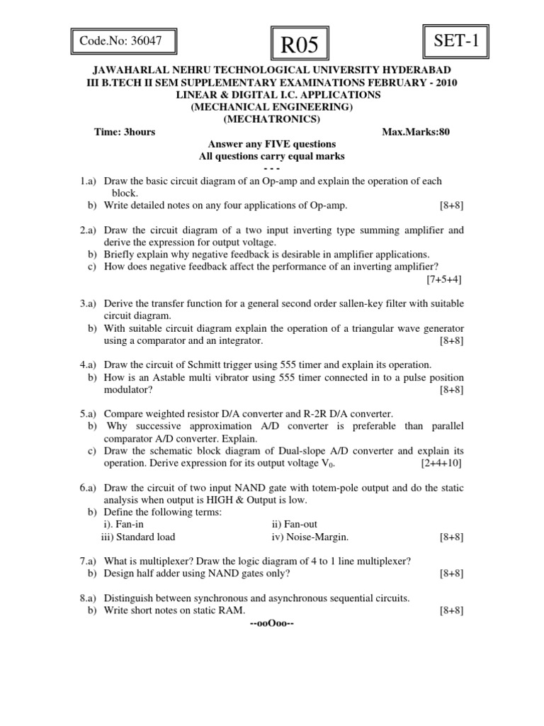 R05 321404 Linear & Digital IC Application | PDF