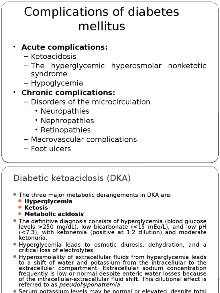 Komplikasi DM | PDF | Hyperglycemia | Hypoglycemia