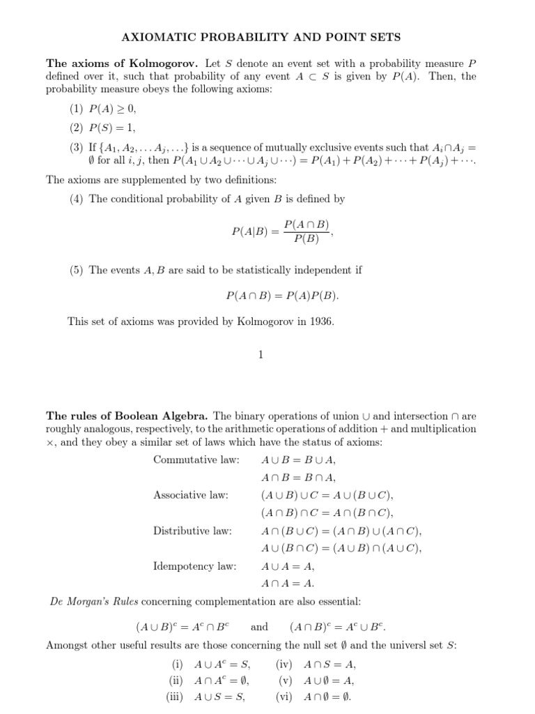 Probability Theorem Proofs | PDF | Probability | Abstract Algebra