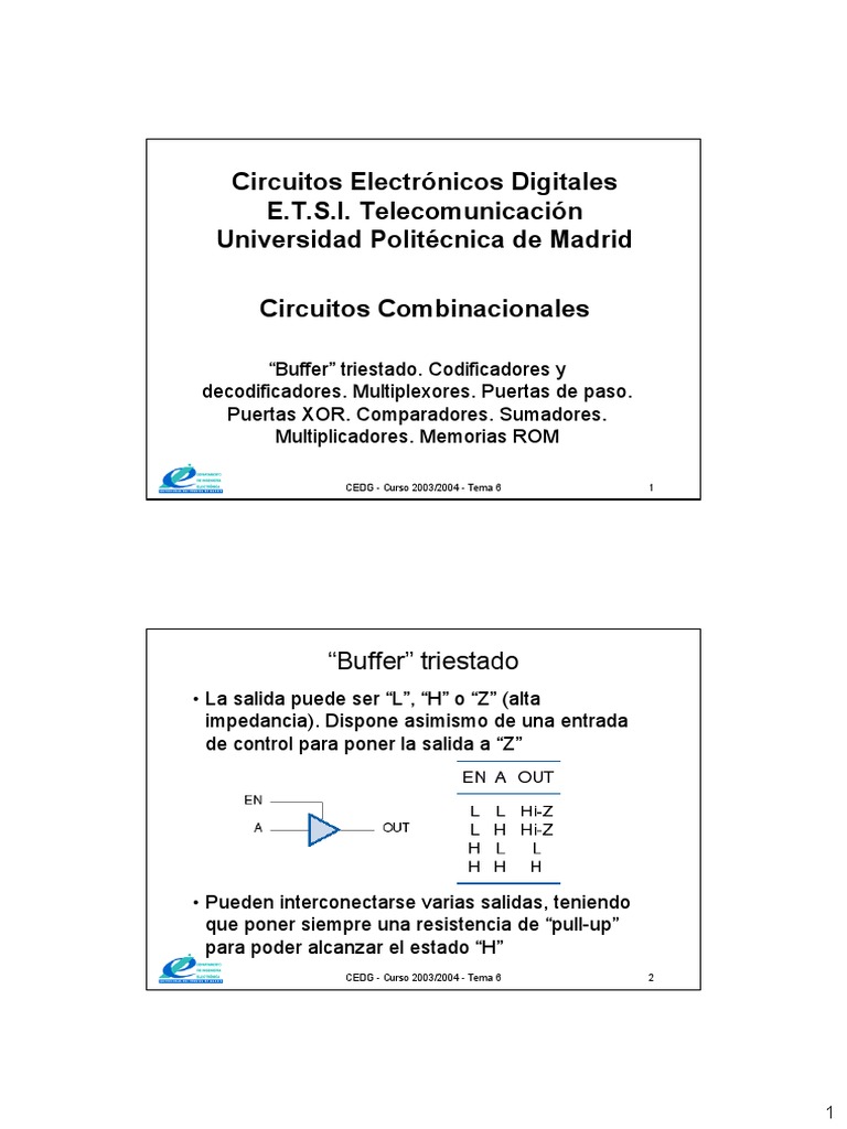 Circuitos Combinacionales | PDF | Informática