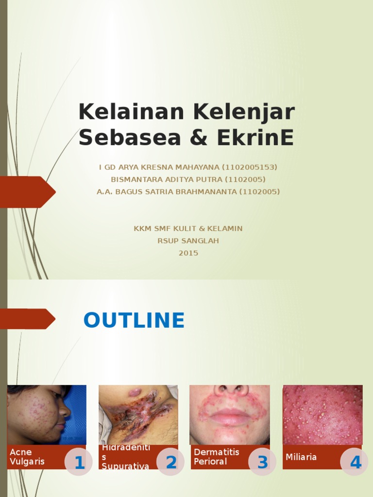 Kelainan Kelenjar Sebasea Dan Ekrin | PDF
