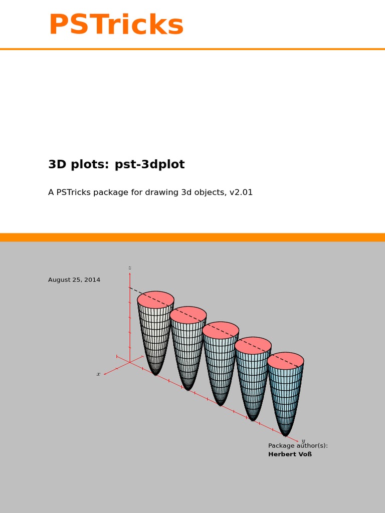 PST 3dplot | PDF | Cartesian Coordinate System | Coordinate System
