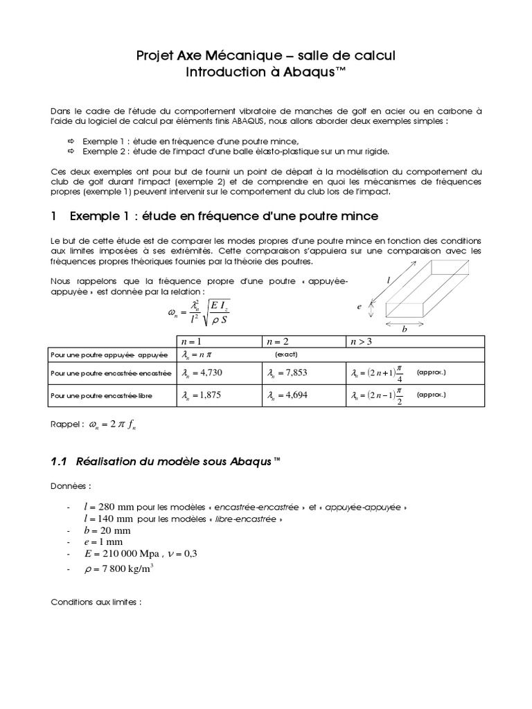 Abaqus | PDF | Mécanique newtonienne | Physique