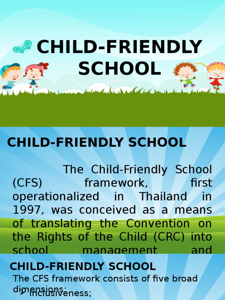 Understanding Child-Friendly Schools | PDF | Learning | Quality Of Life