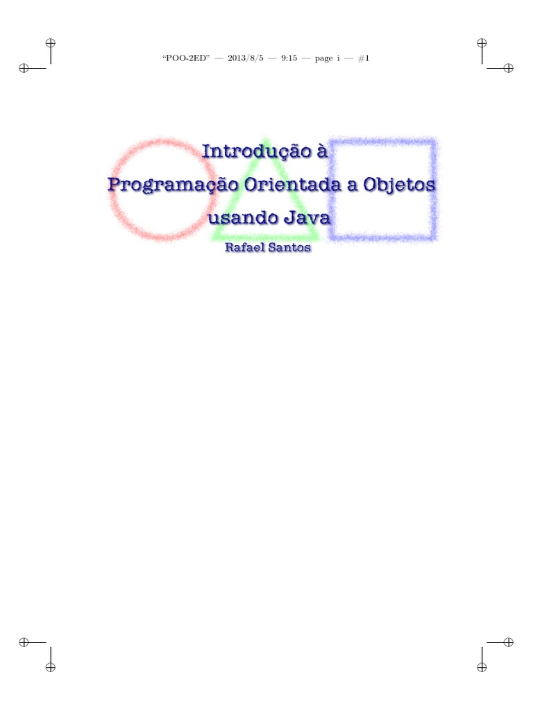 Introdução A Programação Orientada A Objetos Usando Java | PDF | Classe ...