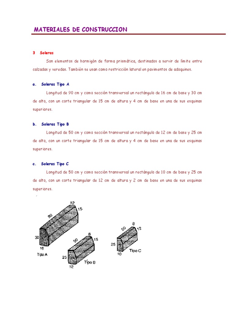 Tipos y Ensayos de Soleras de Hormigón | PDF | Hormigón | Acero