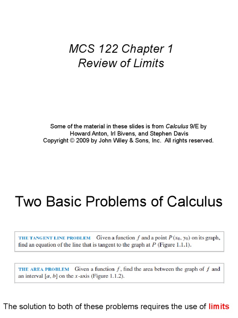 Ch01-Calculus 9E Limits | PDF | Calculus | Infinity