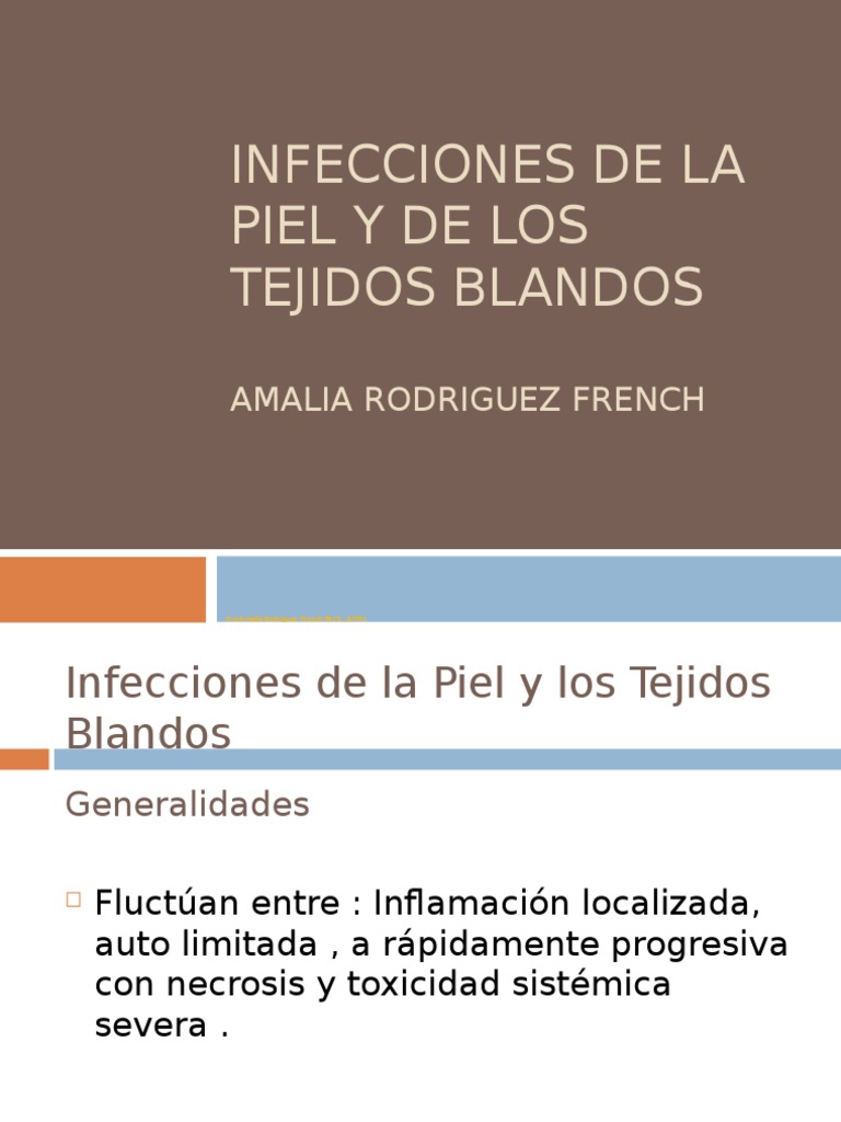 Infecciones de Piel y Tejidos Blandos | PDF | Especialidades Medicas | Enfermedades y trastornos