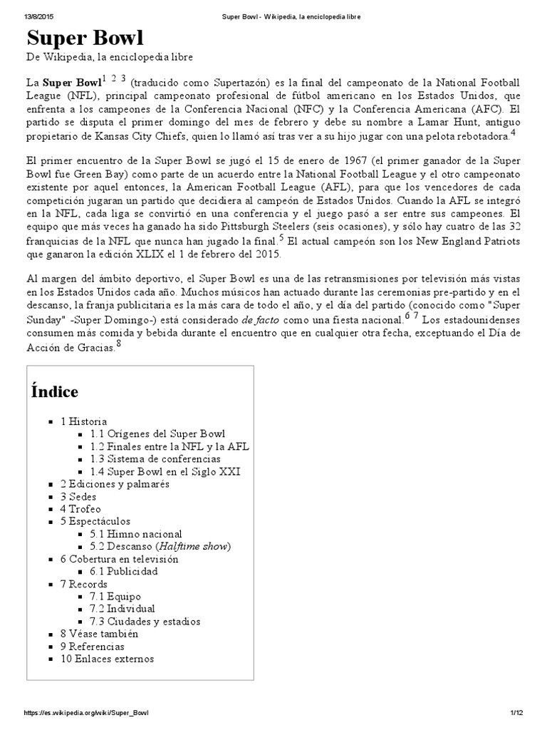 Super Bowl | PDF | Super Bowl | San Francisco 49ers