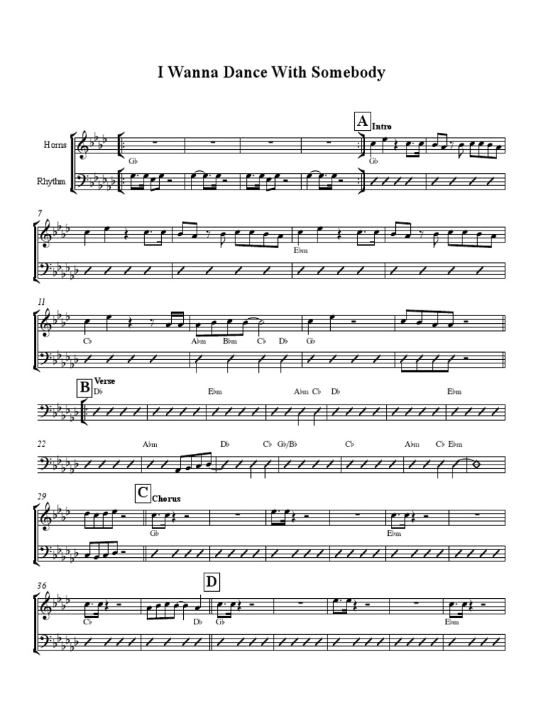 Wanna Dance With Somebody | PDF
