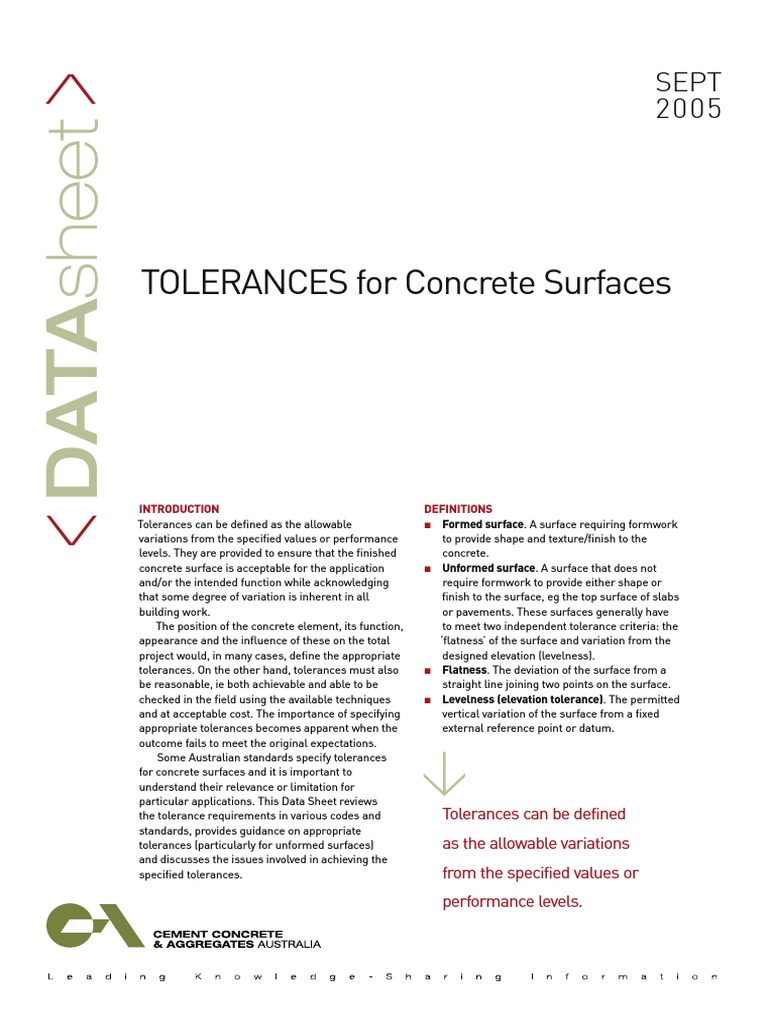 Surface Tolerances | PDF | Engineering Tolerance | Road Surface
