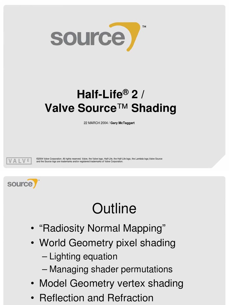 Half-Life2 Shading | PDF | Shader | 3 D Computer Graphics
