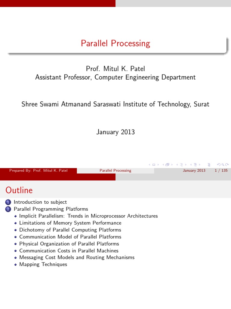Parallel Processing Chapter 2 Pdf Parallel Computing Thread Computing