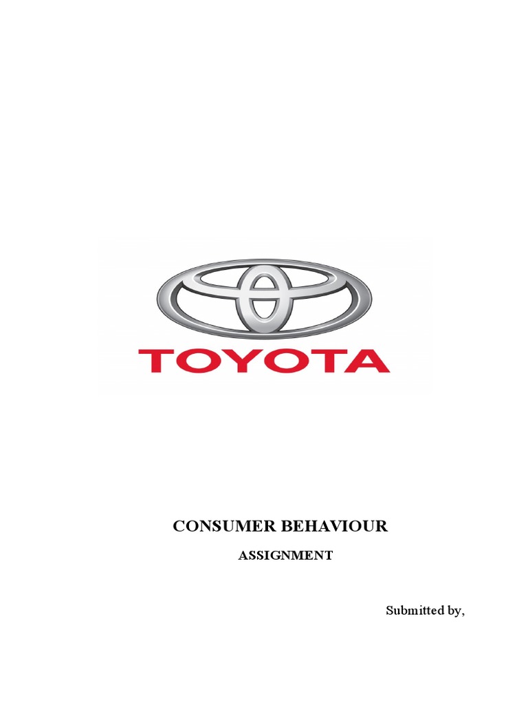 Consumer Behaviour of Toyota | PDF | Toyota | Car