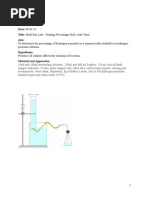 Yeast and Hydrogen Peroxide Reaction | PDF | Catalase | Hydrogen Peroxide